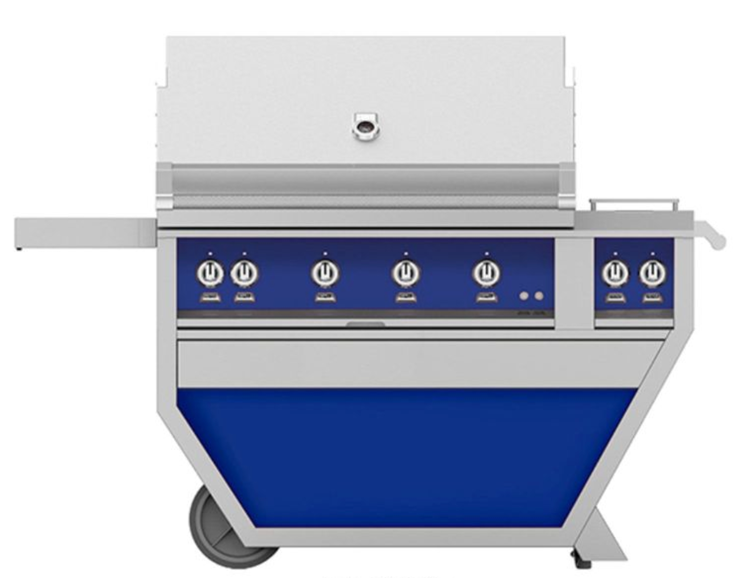 Hestan 42" Grill, (3) Trellis, (1) Sear, Rotisserie, Deluxe Cart-COLOR ...